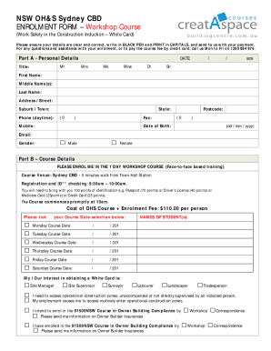 White Card Application Form - Fill Online, Printable, Fillable, Blank ...