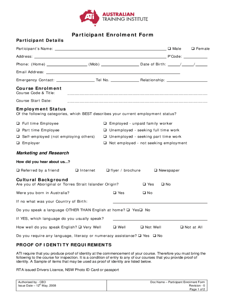 Fillable Online Of the following categories, which BEST describes your ...