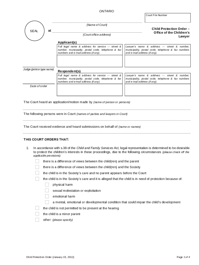 Ontario Court Services Services aux tribunaux Doc Template | pdfFiller