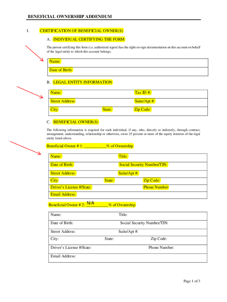Fillable Online Certification of Beneficial Owner(s) - Fifth Third Bank ...