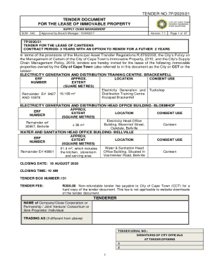 Fillable Online FOR THE LEASE OF IMMOVABLE PROPERTY Fax Email Print ...