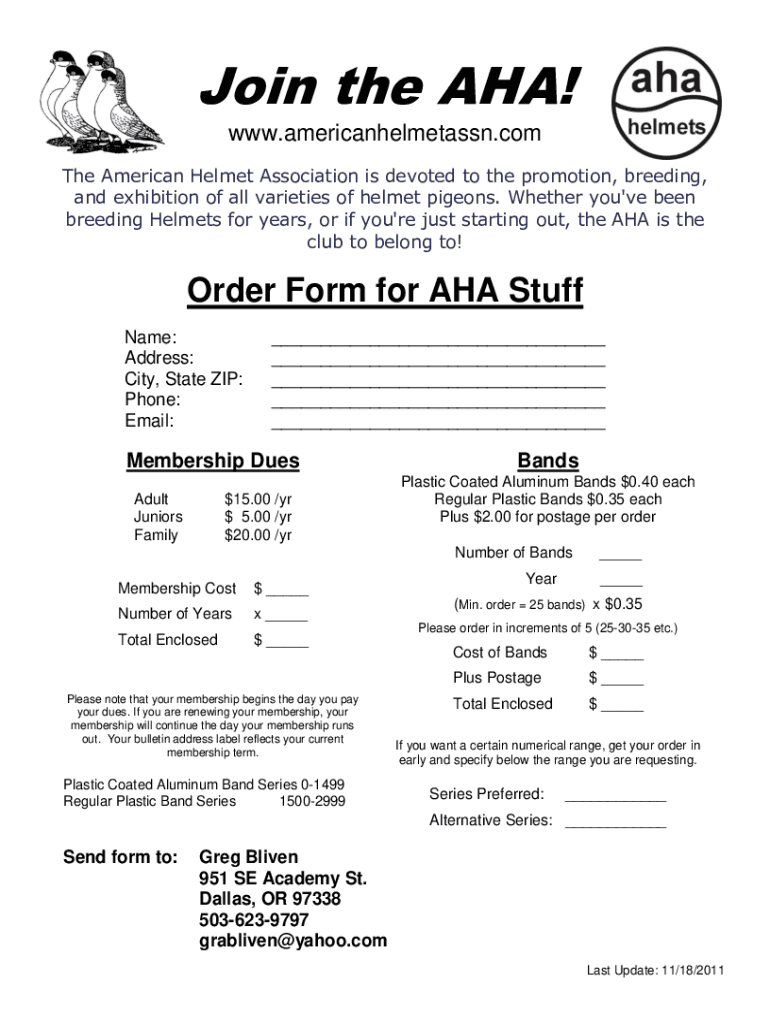 Fillable Online Join the AHA Fax Email Print - pdfFiller