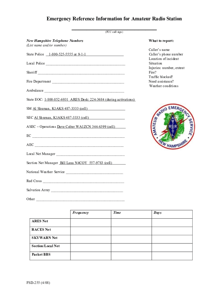 Fillable Online (FCC call sign) Fax Email Print - pdfFiller