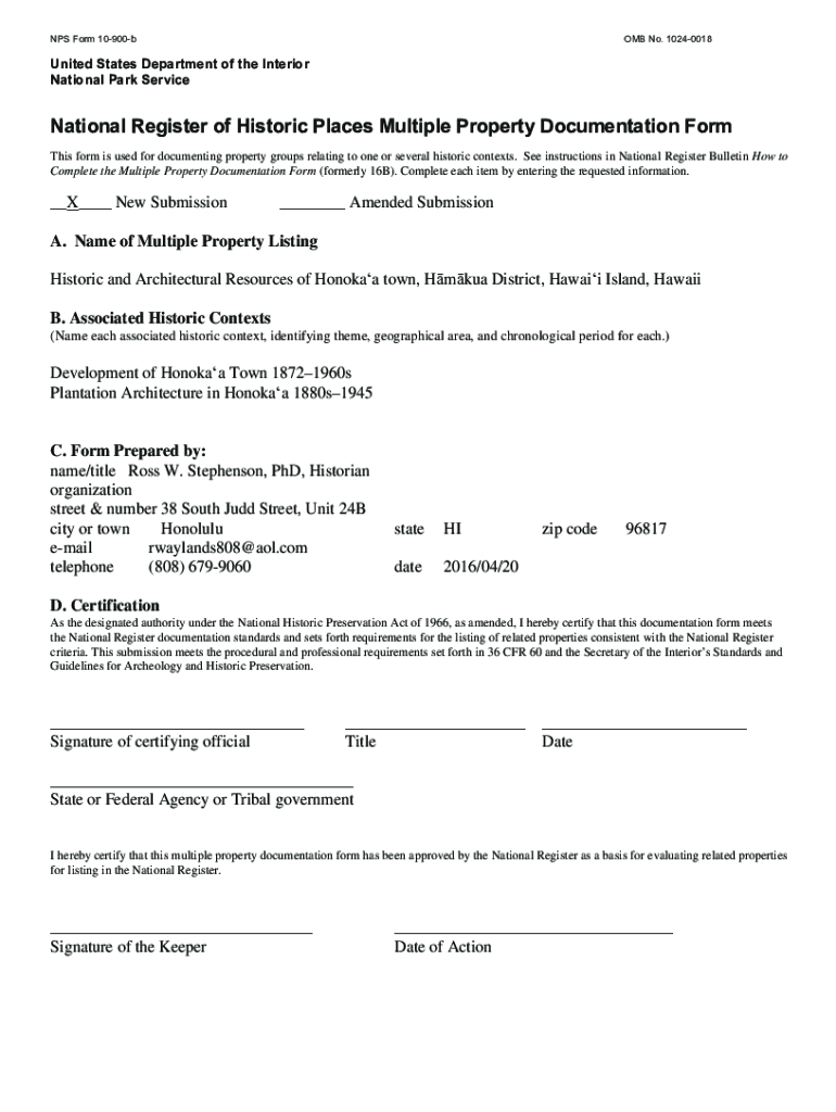 Fillable Online Fillable Online in National Register Bulletin 16B: How ...