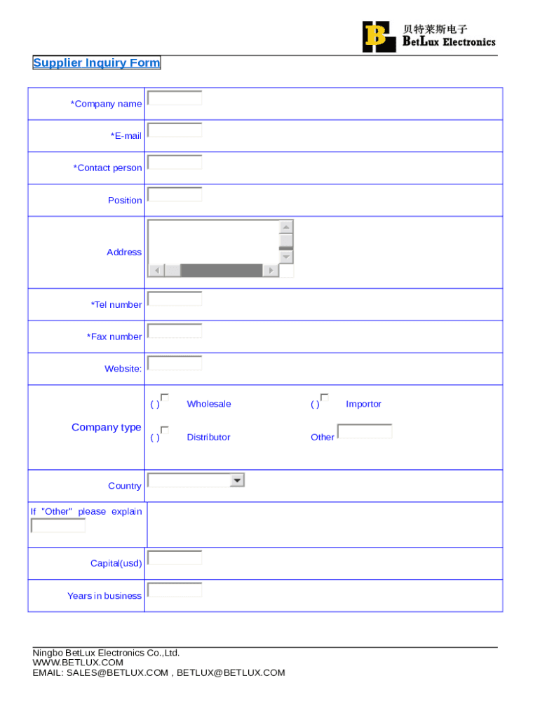 Vendor Registration Template Jot Doc Template | pdfFiller