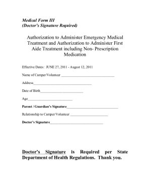 Fillable Online 10+ Printable Medical Authorization Forms - PDF, DOC ...