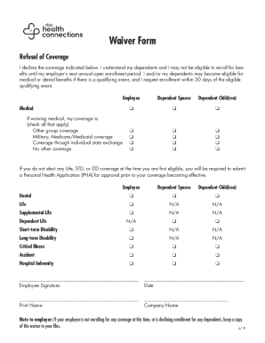 Fillable Online Insurance Waiver Template - PDF TemplatesJotForm Fax ...