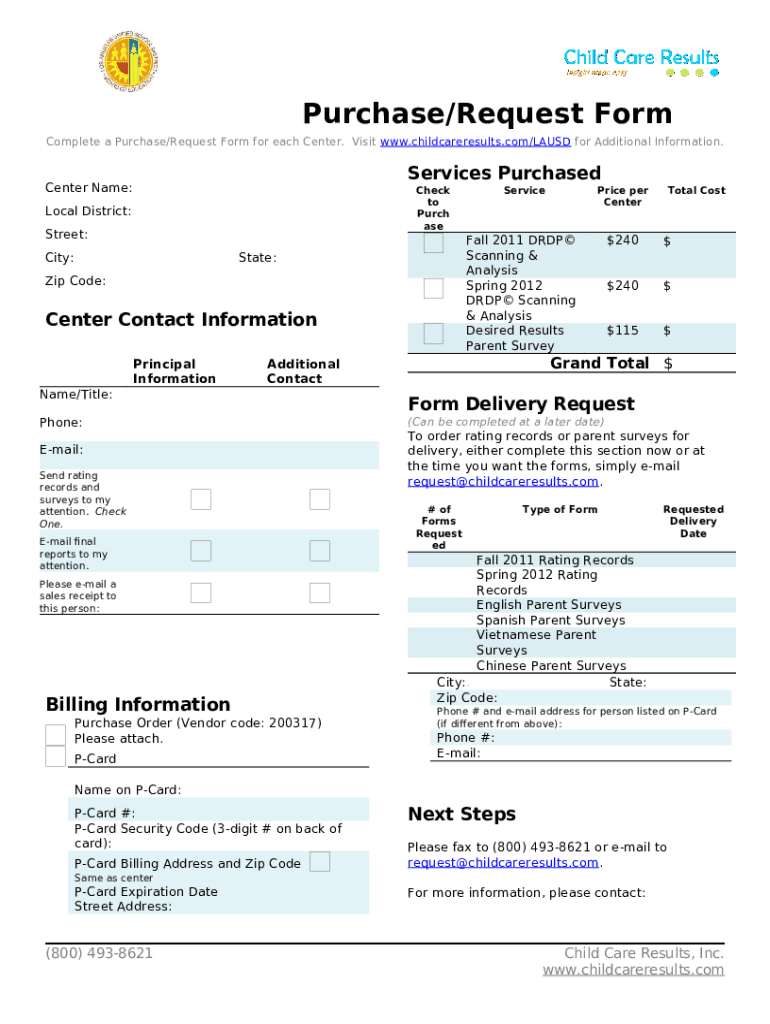 Purchase/Request Doc Template | pdfFiller
