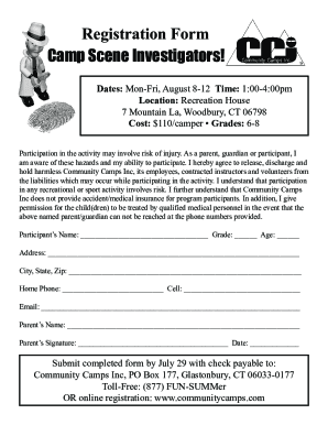 Fillable Online csi flyer-woodbury- registration.indd Fax Email Print ...