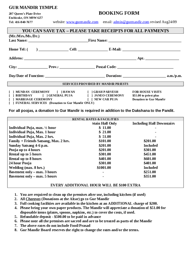 Guest House Reservation Template Jot Doc Template | pdfFiller