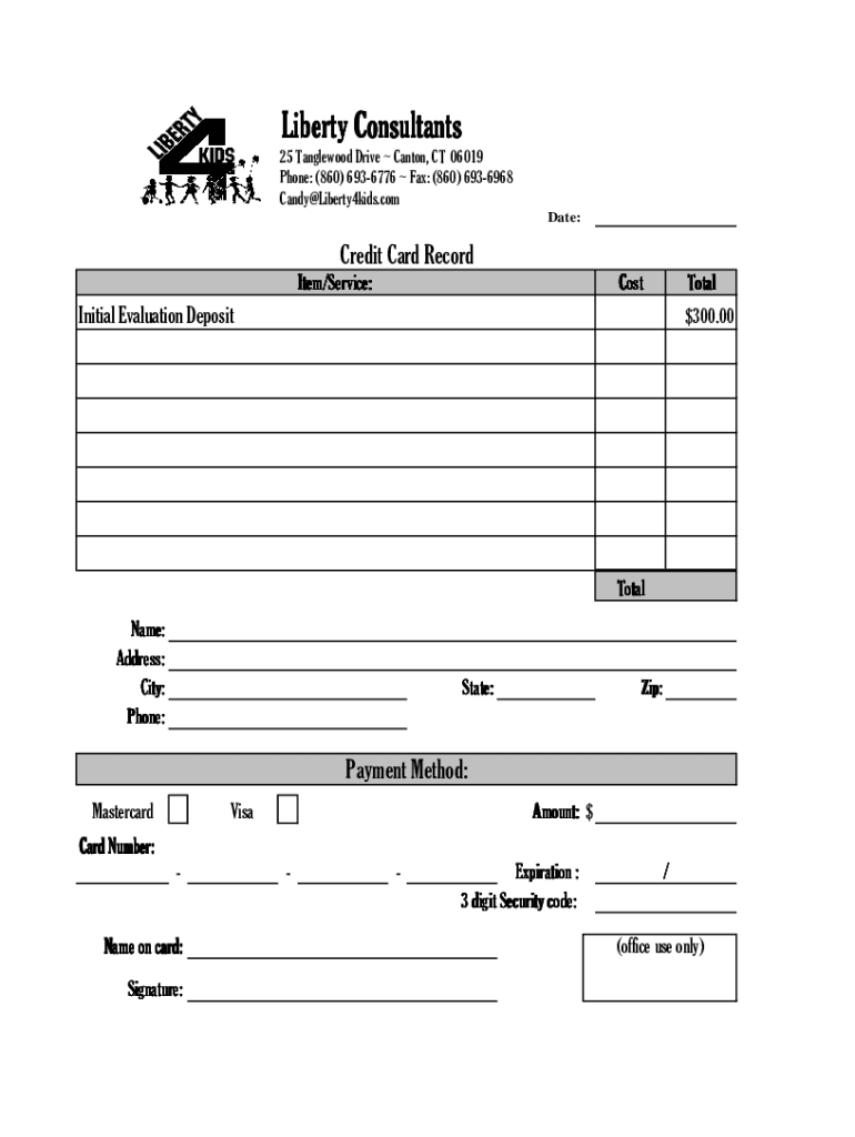 Fillable Online CC Signature receipt.xls Fax Email Print - pdfFiller