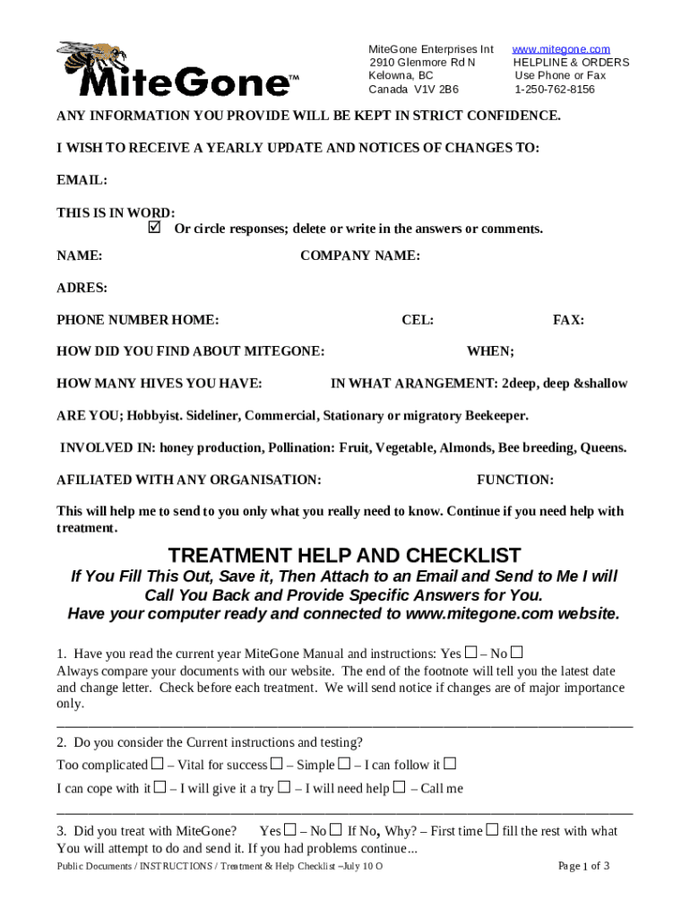 MiteGone for effective control of the varroa & tracheal mites Doc ...