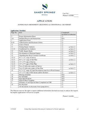 Fillable Online ZONING MAP AMENDMENT (REZONING) & CONDITIONAL USE ...