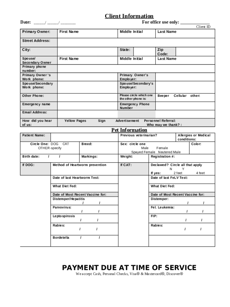 Date:/ / For office use only: Doc Template | pdfFiller