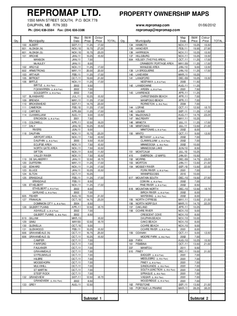 Fillable Online PROPERTY OWNERSHIP MAPS Fax Email Print - pdfFiller