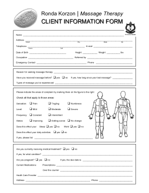 Fillable Online Client Info. Form Fax Email Print - pdfFiller