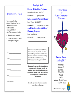 Fillable Online Director of Chaplaincy Programs Fax Email Print - pdfFiller