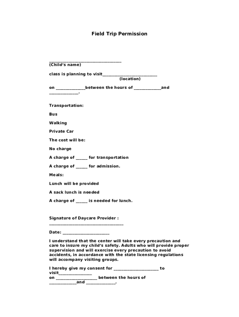 Field Trip Checklist Planning Guide - Any Given Child Tulsa Doc ...