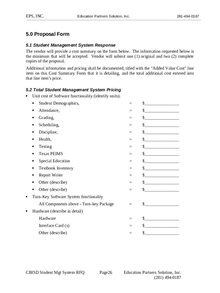 SMS RFQ. SMS RFQ Doc Template | pdfFiller