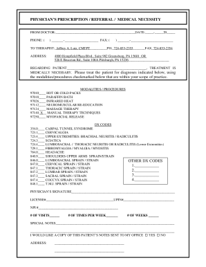 Fillable Online Fax Cover Sheet Physician Referral/Prescription ...