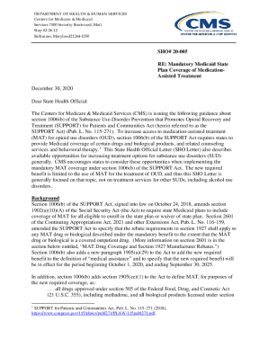 Fillable Online State Health Official Letter - Mandatory Medicaid State ...