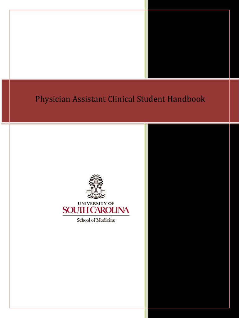 Fillable Online Physician Assistant Clinical Student Handbook ... Fillable Online Physician Assistant Clinical Student Handbook ...