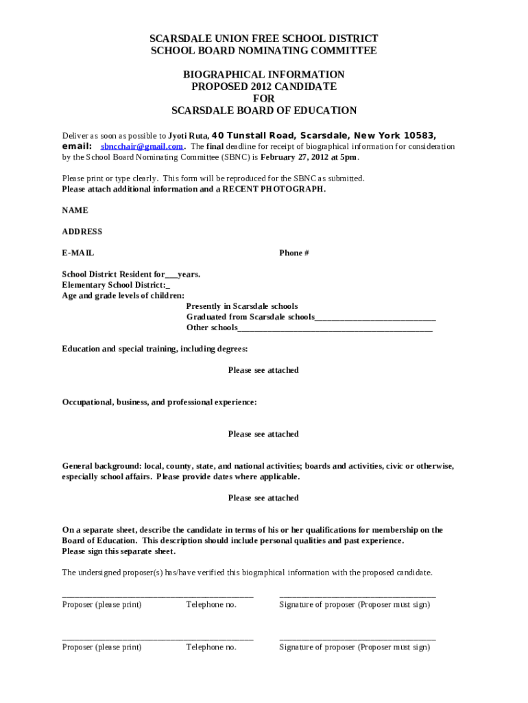 Board of Education / Announcements - Scarsdale Public Schools Doc ...