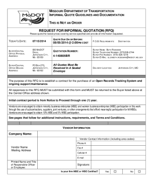 Fillable Online REQUEST FOR INFORMAL QUOTATION (RFQ) Fax Email Print ...