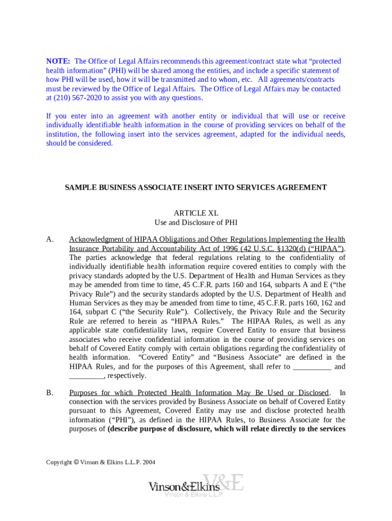 NOTE:The Office of Legal Affairs recommends this agreement/contract ...