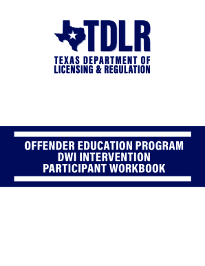 Fillable Online Program Participant Workbook, DWI Intervention Fax ...