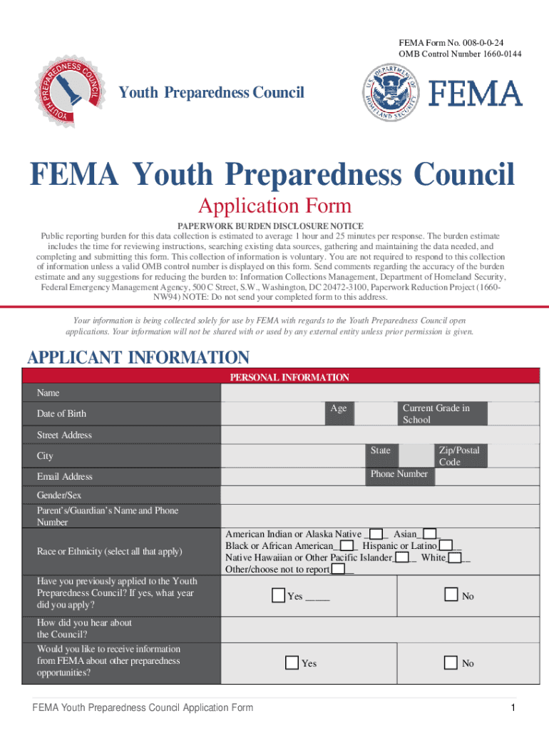 Fillable Online FEMA Form No Fax Email Print - pdfFiller