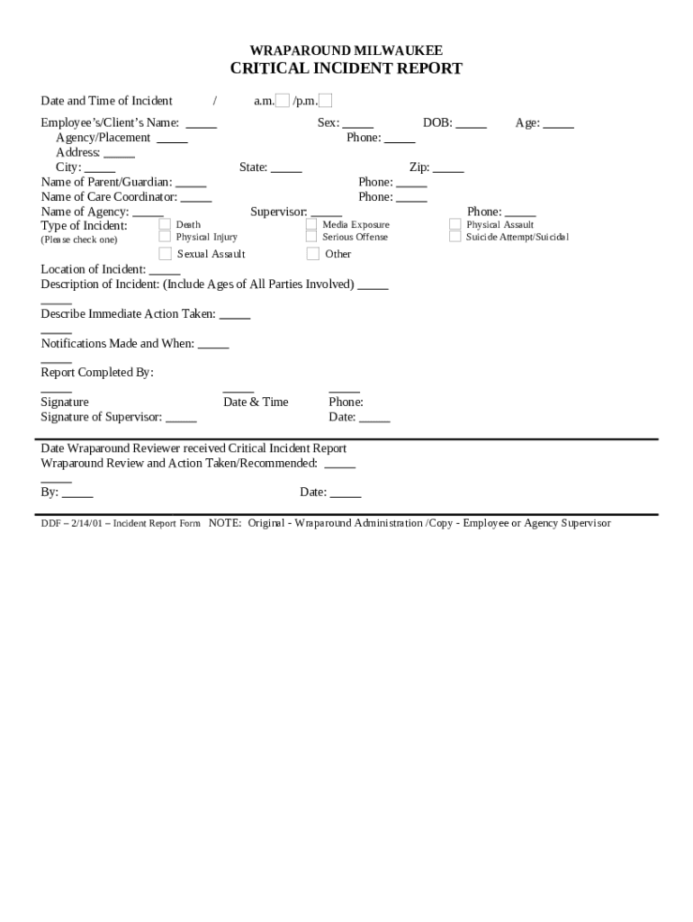 Date and Time of Incident/a Doc Template | pdfFiller