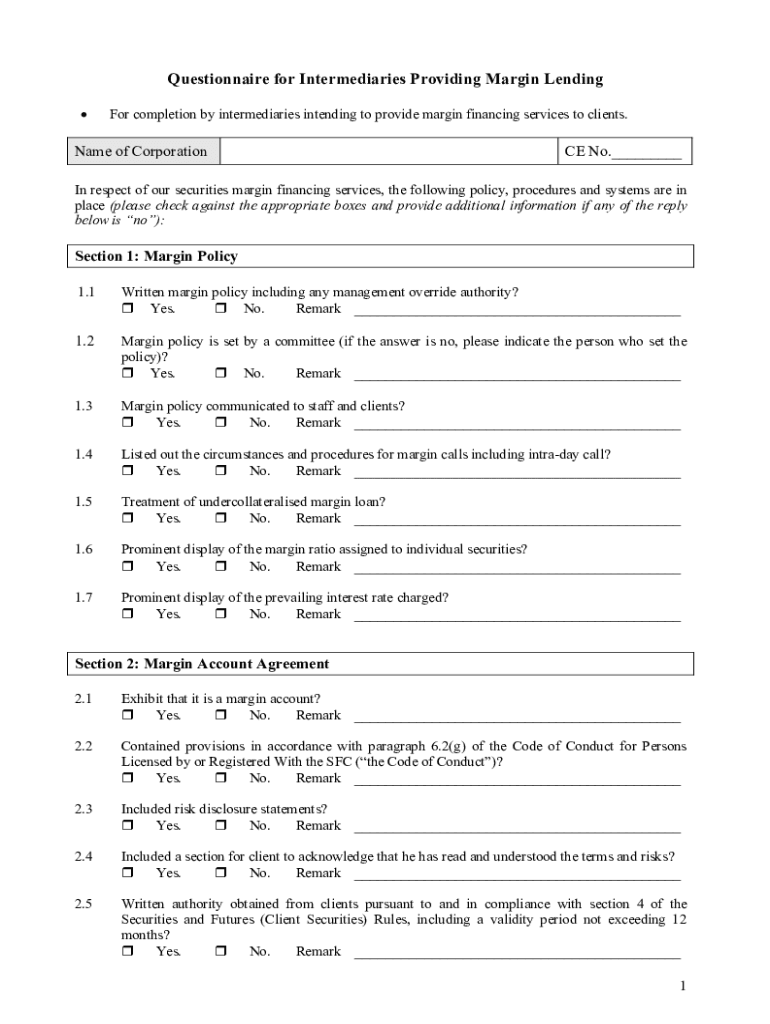 Fillable Online Business and Risk Management Questionnaire for Licensed ...