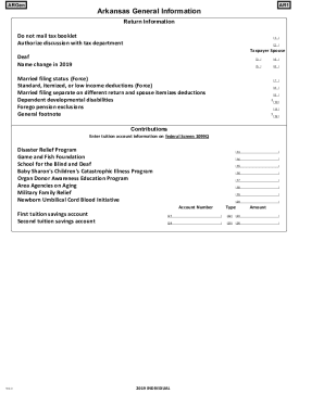Fillable Online Arkansas Individual Income Tax Forms and Instructions ...