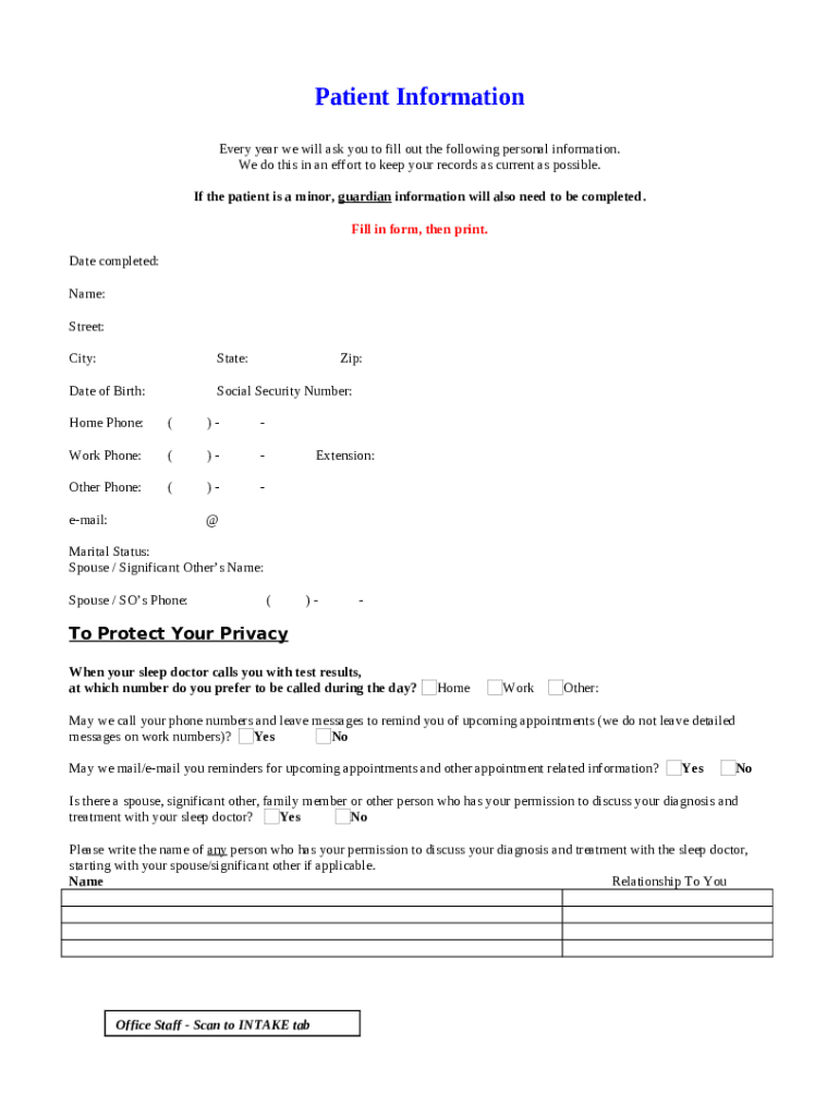 Every six months we will ask you to fill out the following personal ination Doc Template | pdfFiller