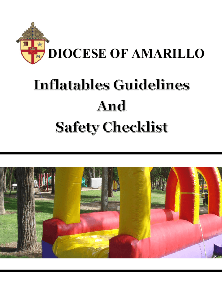 Fillable Online Diocese of amarillo inflatable guidelines and safety ...