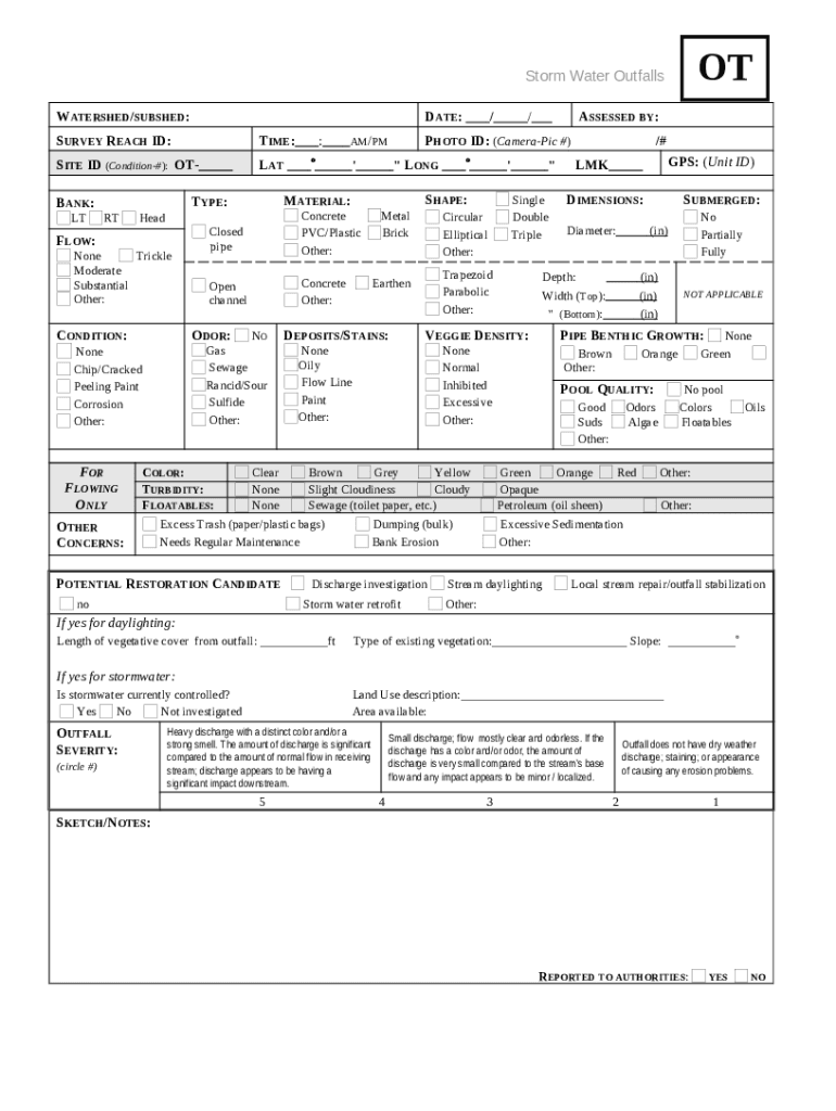 Unified Stream Assessment Doc Template | pdfFiller