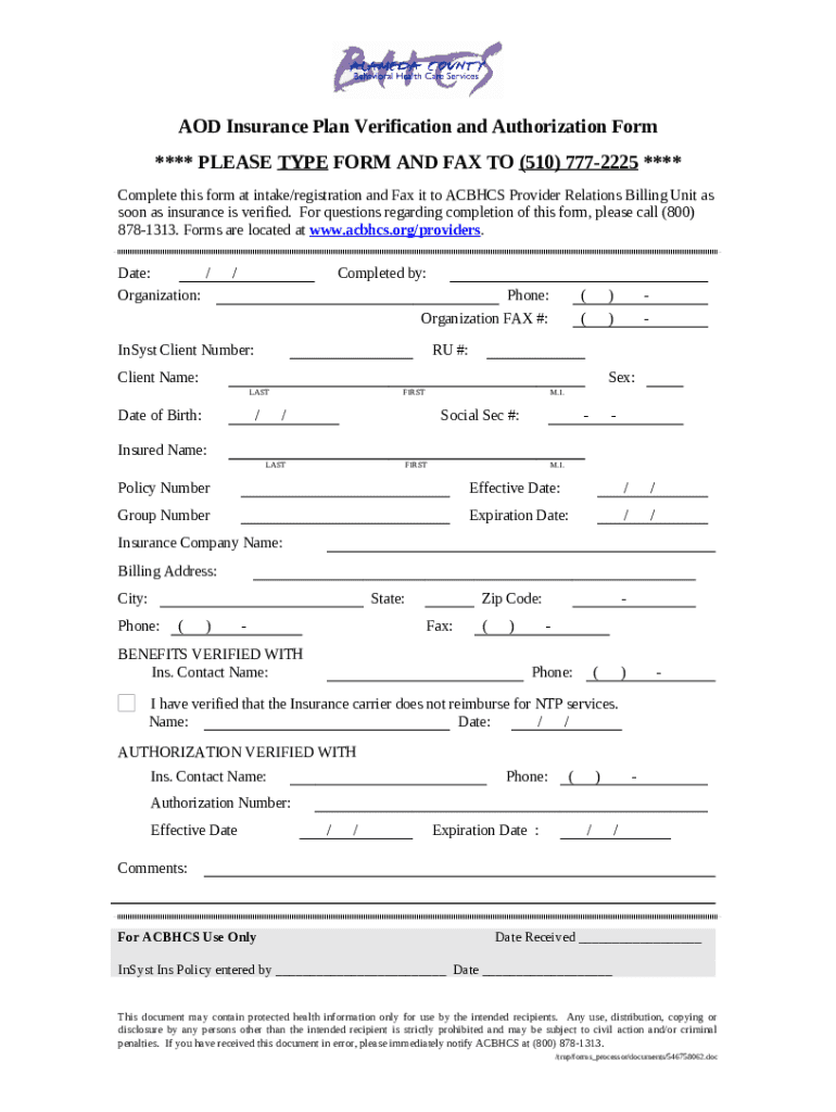 aod Doc Template | pdfFiller