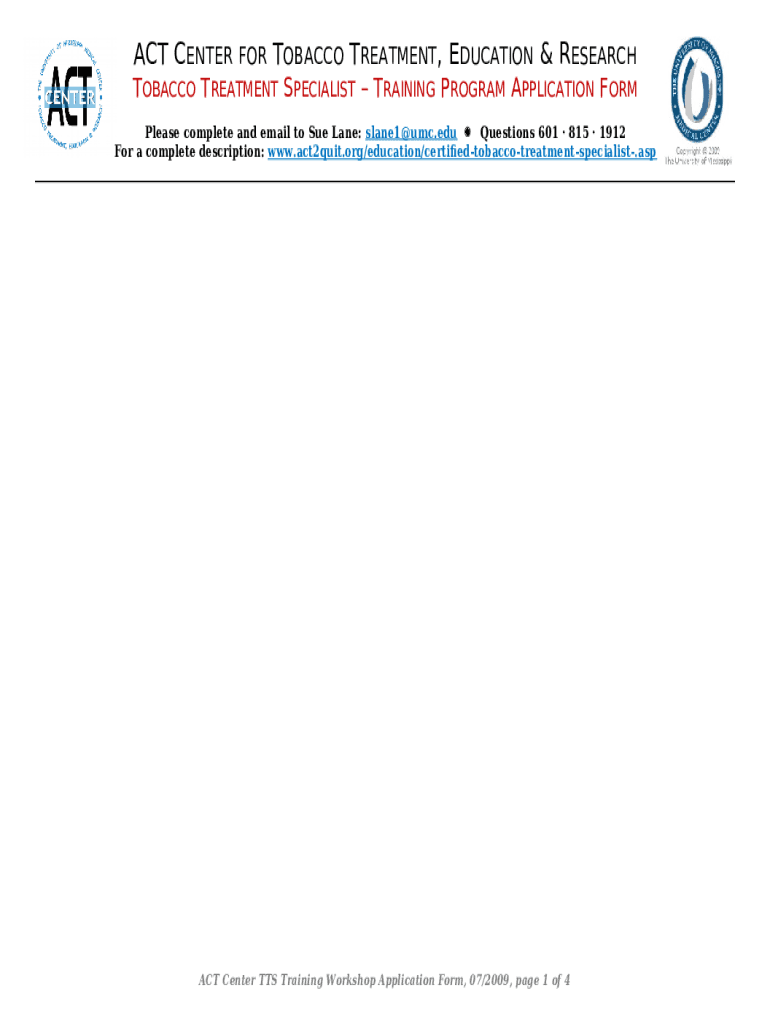 TTS Training Program Completion and National Certificate Doc Template ...