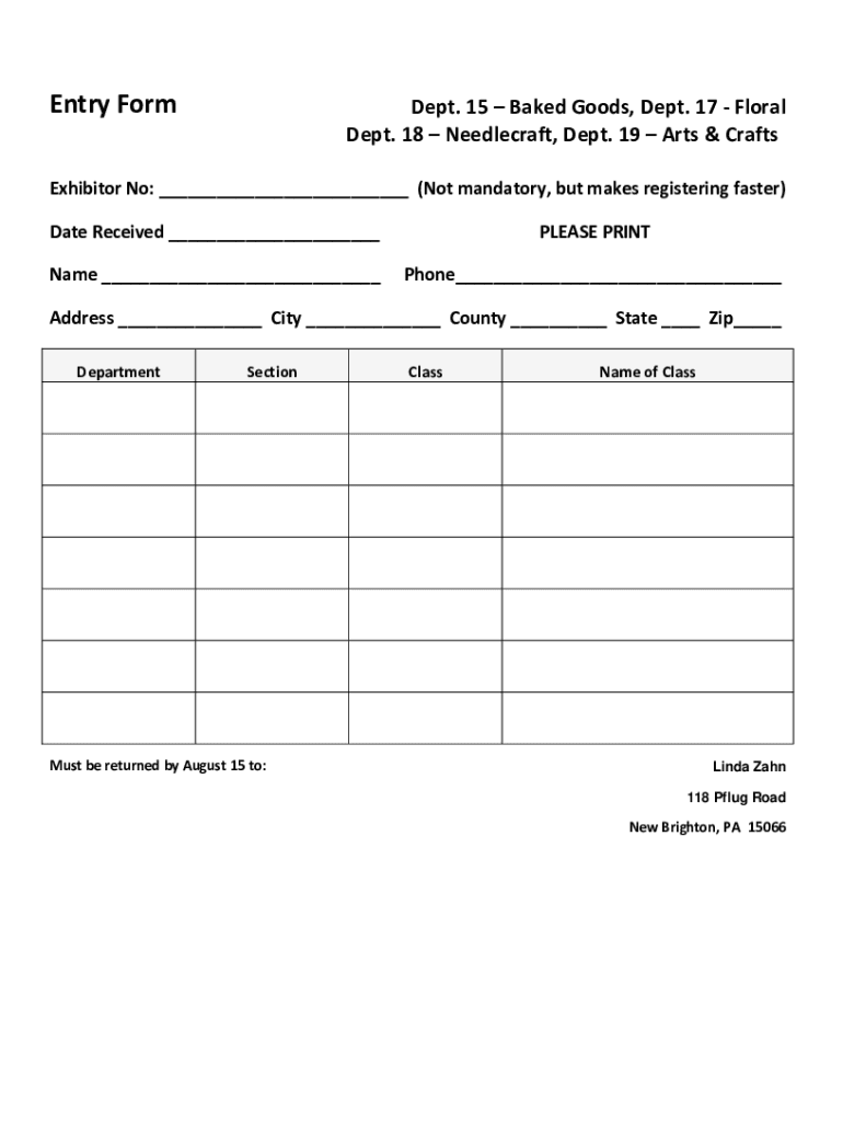 Fillable Online Form 6059B Customs Declaration - English (Fillable) U.S ...