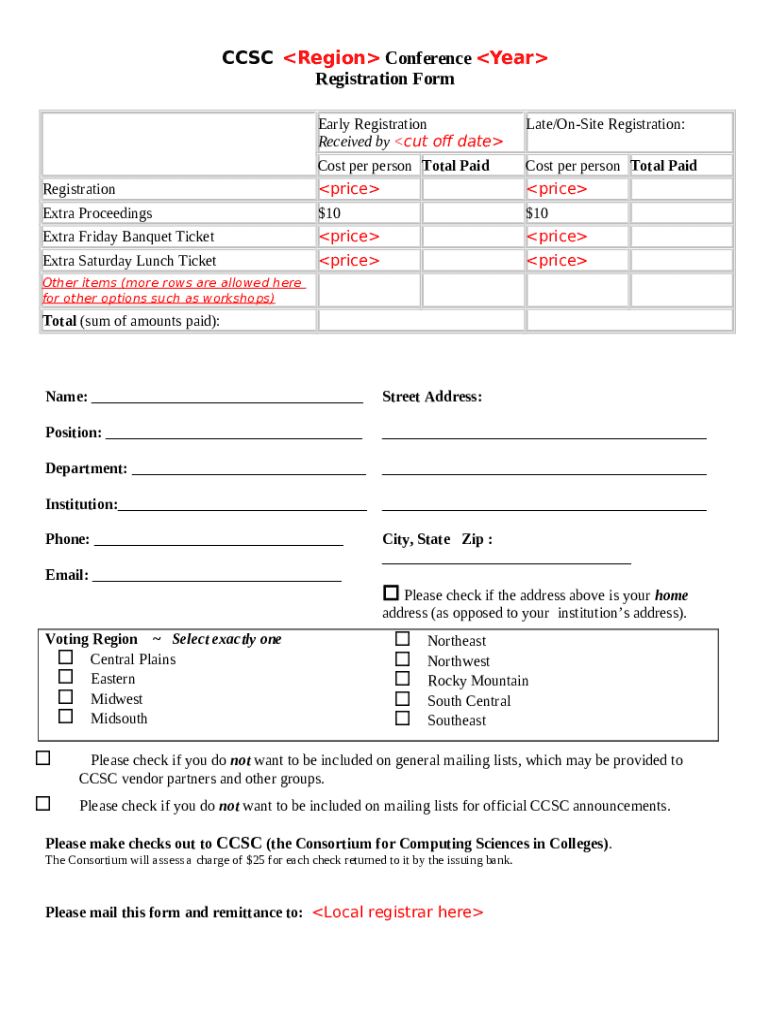 Standing Rules, CCSC Northwest Doc Template | pdfFiller