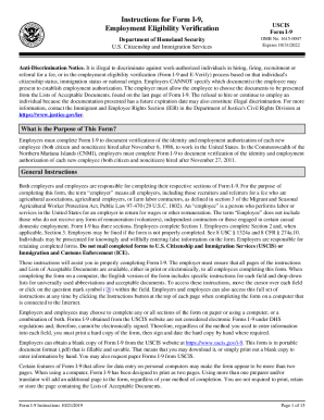 Fillable Online USCIS FORM I-9 Employment Eligibility Verification Fax ...