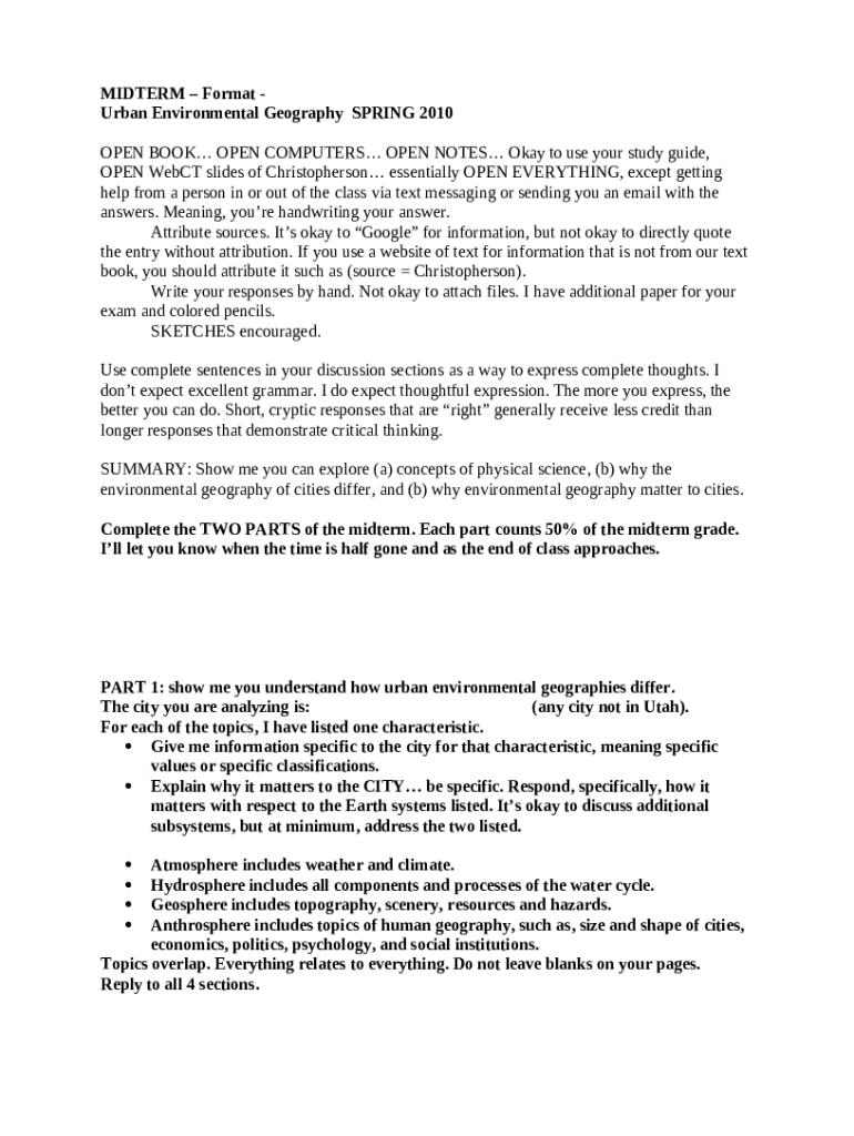 MIDTERM at - Doc Template | pdfFiller