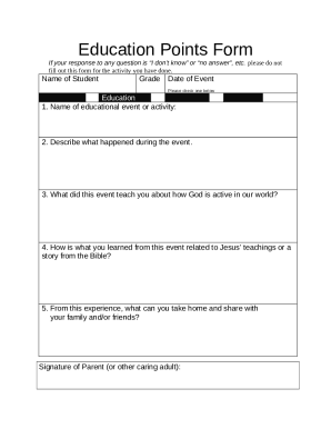 Points Doc Template | pdfFiller