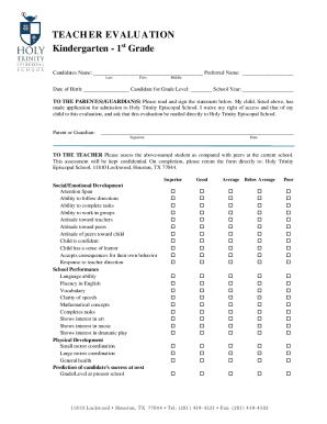 Teacher Evaluation Form For Students Doc - Page 2 | pdfFiller
