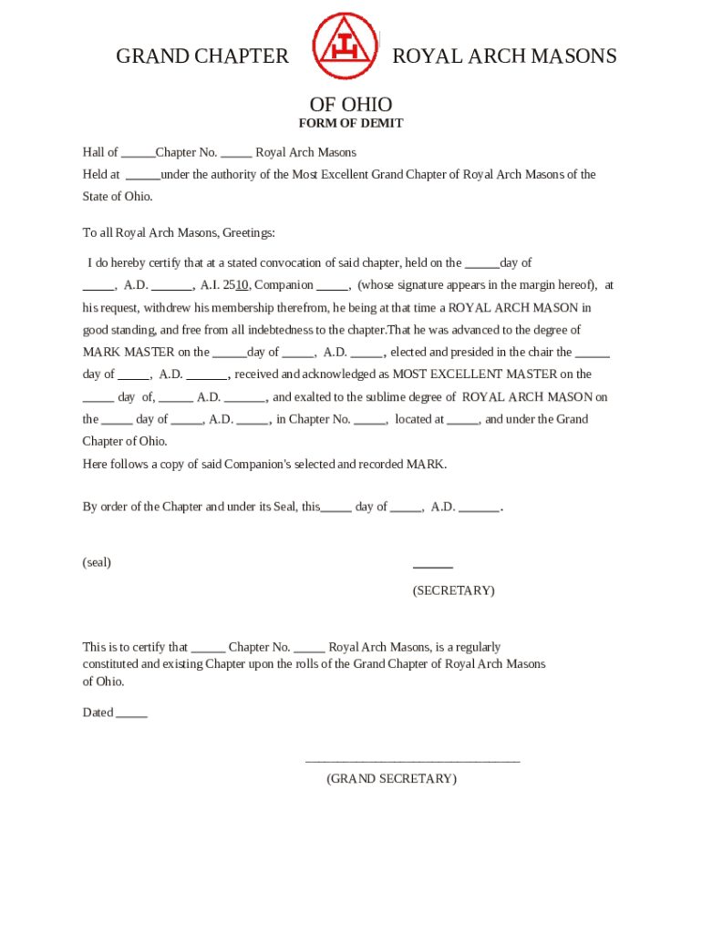 OF DEMIT Doc Template | pdfFiller