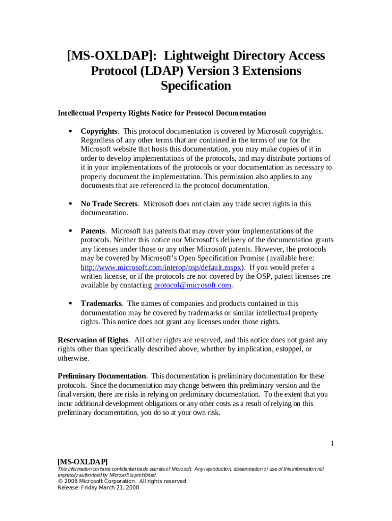 LDAP (Lightweight Directory Access Protocol) - ESP ... Doc Template ...