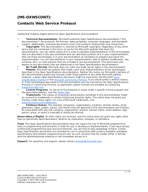 Certain Open Specifications documents are intended for use in conjunction with publicly ...