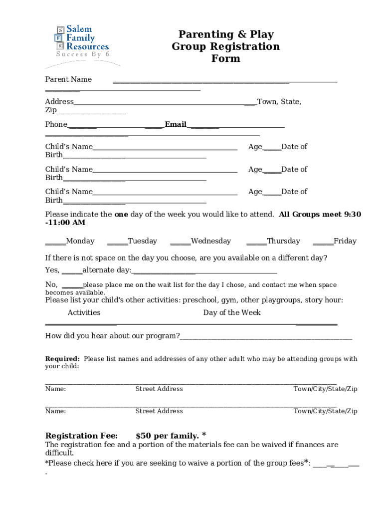 Childs NameAge Date of Birth Doc Template | pdfFiller