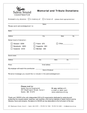 Fillable Online Memorial-Tribute Donations Form Mail-in Rev.3-4-11.doc ...
